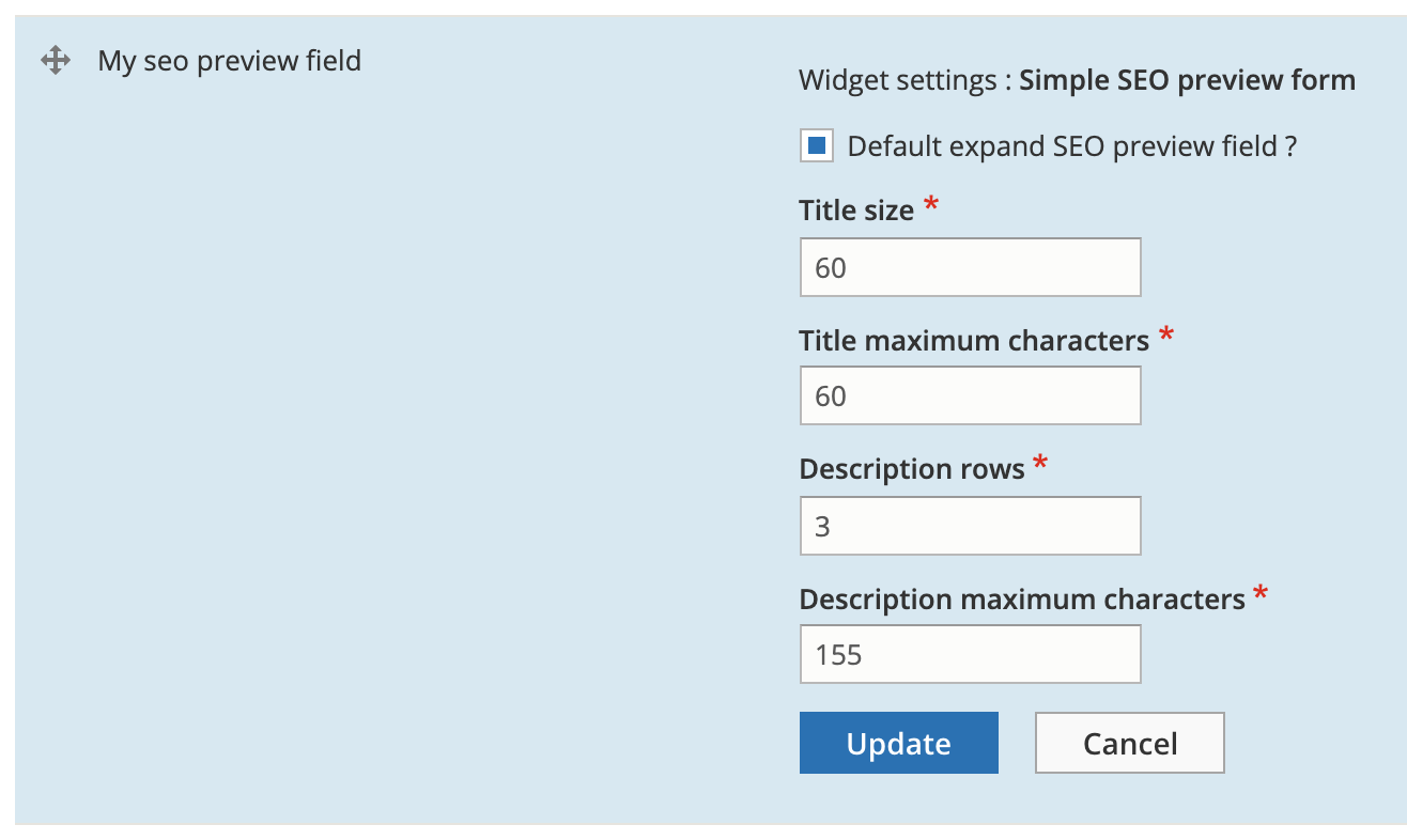 Simple SEO preview | Drupal.org